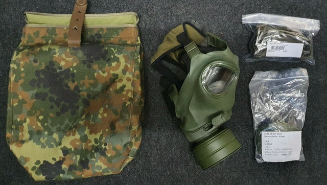 ORIGINAL BUNDESWEHR SCHUTZMASKE Gasmaske M 2000 ABC Maske Dräger M EUR ...