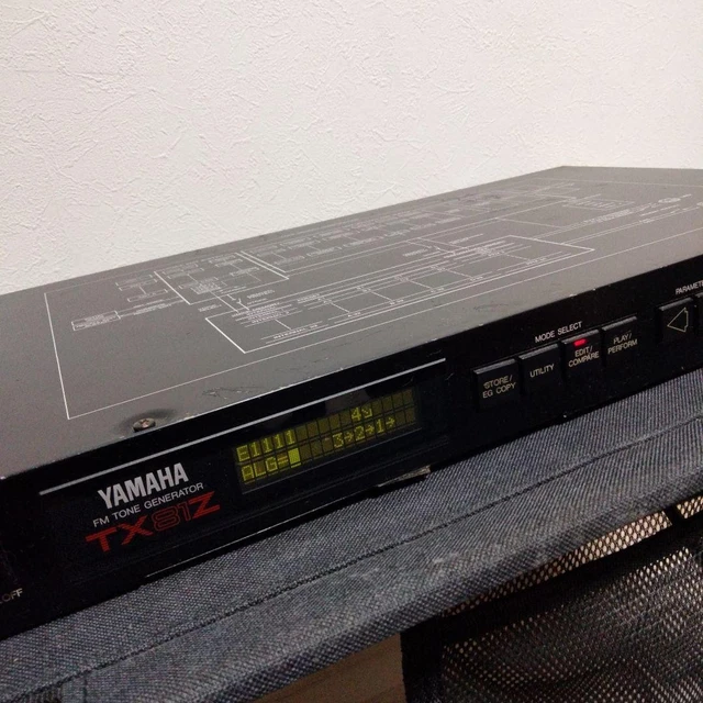 YAMAHA TX81Z FM Synthesizer Tone Generator 8-Voice Polyphonic MIDI Rack ...
