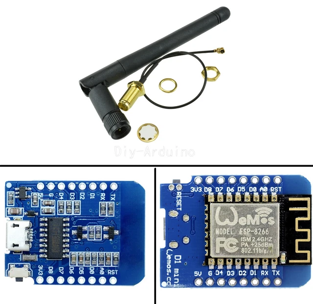 Esp8266 Esp12 Wemos D1 Mini Wifi Nodemcu Lua Scheda Di Sviluppo 24g Antenna Sma Eur 332