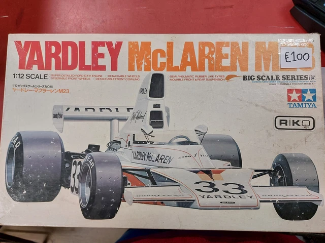 VINTAGE TAMIYA 1/12 Scale Yardley McLaren M23 Model Kit EUR 118,53 - PicClick DE