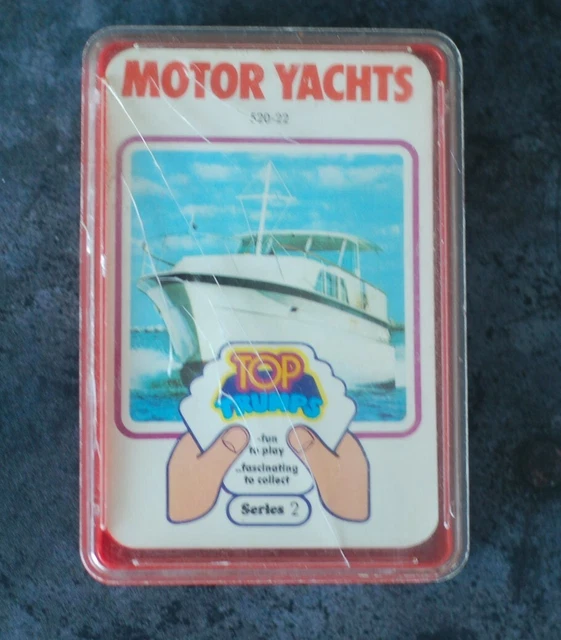 TOP TRUMPS MOTOR Yachts Series 2 520-22 boxed and original 1970s ...