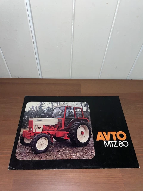 BROCHURE PROSPEKT PROSPECTUS TRACTEUR AVTO-BELARUS MTZ80 tractor ...
