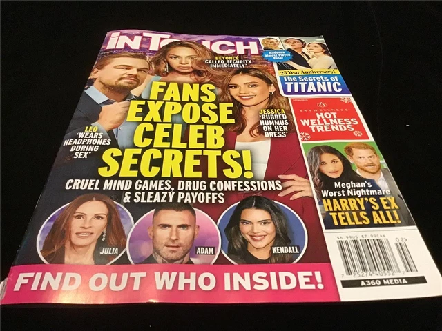 IN TOUCH MAGAZINE Jan 9, 2023 Fans Expose Celeb Secrets! Julia, Adam ...