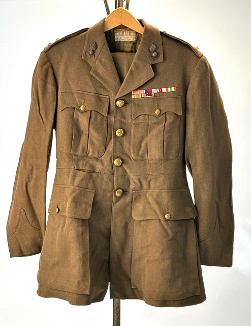 “WW2 BRITISH ARMY Royal Artillery Tunic – Medal Ribbons – Mention in ...