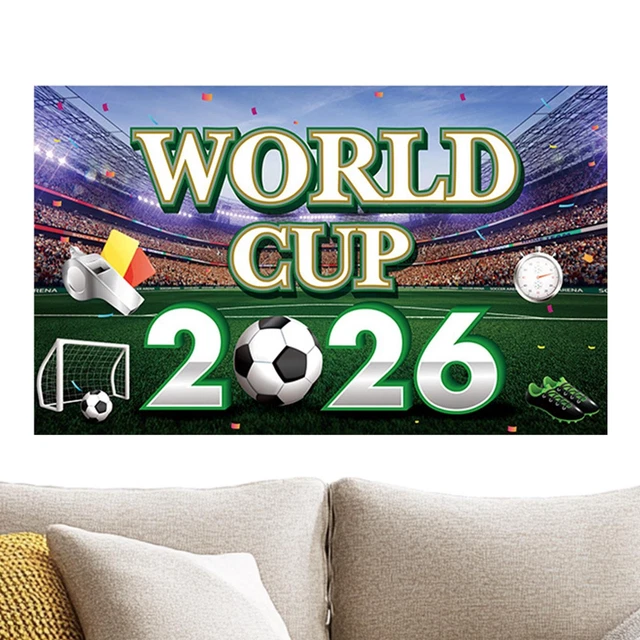 WORLD CUP BACKDROP 2026 International Country Flag&Trophy Showcase ...