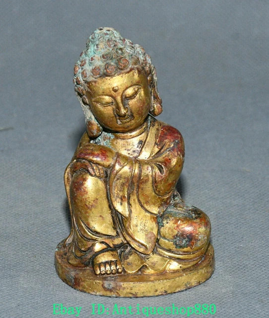 5 &STATUE DE Bouddha Shakyamuni en bronze antique chinois EUR 564,00 - PicClick FR