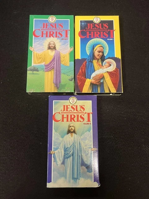 THE LIFE OF Jesus Christ Vhs Movie Set Volume 1-3 1990 Christmas £9.41 ...