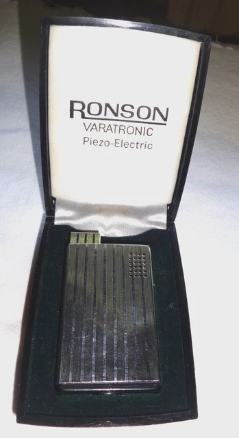 RONSON VARATRONIC FEUERZEUG mit Piezo Electric/Gas "original Box" EUR ...
