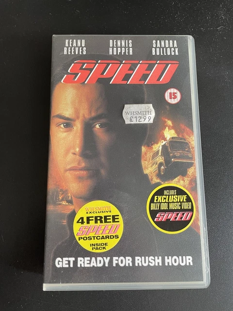 SPEED (VHS) 1994 Keanu Reeves, Sandra Bullock, Dennis Hopper Cult Movie ...