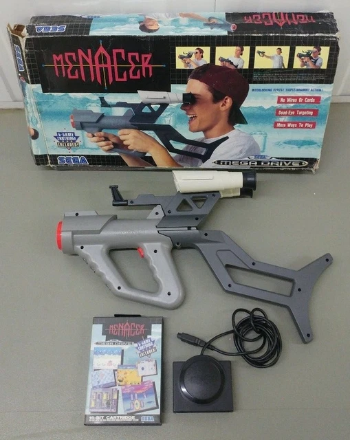 SEGA MEGA DRIVE Menacer Gun Boxed With Game Mk-1658-50 £36.00 - PicClick UK