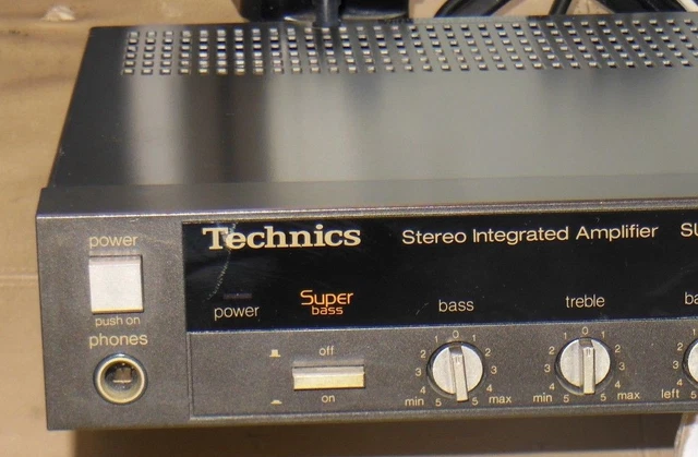 TECHNICS SU-3 STEREO INTEGRATED AMPLIFIER hifi 1982 japan Phono mini ...