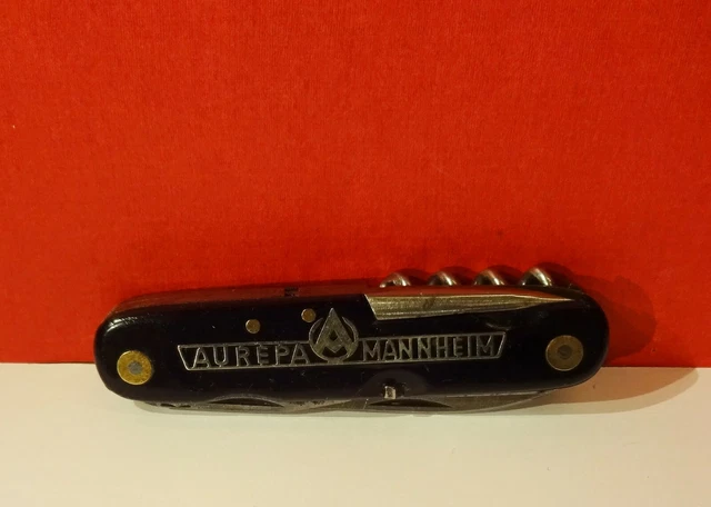 ORIGINAL ALTES AUREPA MANNHEIM Taschenmesser KAUFMANN SOLINGEN Rarität ...