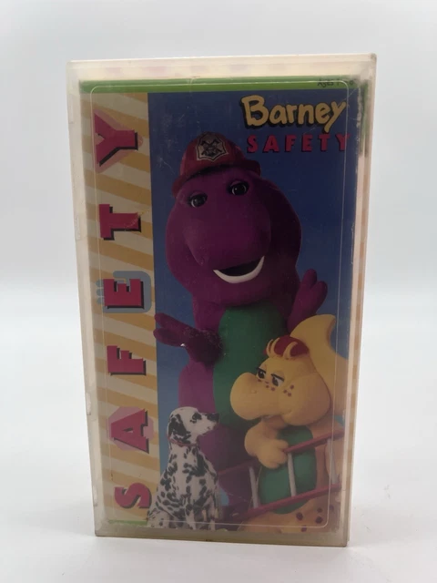 BARNEY SAFETY - Kids VHS With Former Plastic Rental Protector £8.93 ...