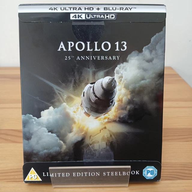 APOLLO 13 25TH Anniversary 4K Ultra HD Blu-Ray Steelbook Edition UK ...