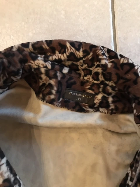 ATZE SCHRÖDER KOSTÜM Herren Karneval Bademantel Leopard Tiger EUR 1,50 ...