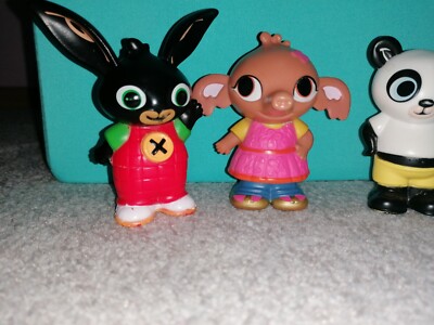 CBEEBIES BING BUNNY Figures BUNDLE X6. Bing, Sula, FLOP, Pando, Amma ...