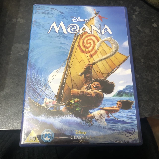 MOANA ( DISNEY DVD ) Walt Disney Classics 55 / Region 2 UK 2017 £1.99 ...