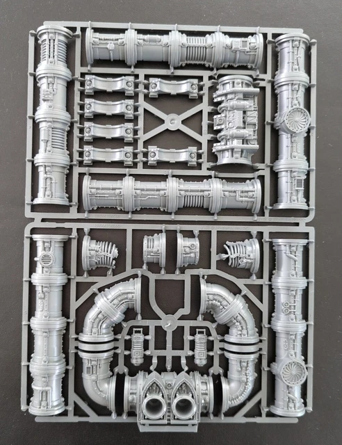 SECTOR MECHANICUS NECROMUNDA Thermic Plasma Conduits Pipes Sprue £20.00 ...