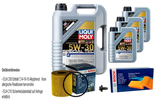 BOSCH INSPECTION SET 8 L Liqui Spécial Moly Tec F 5W-30 pour Ford S-Max WA6 EUR 129,46 - PicClick FR