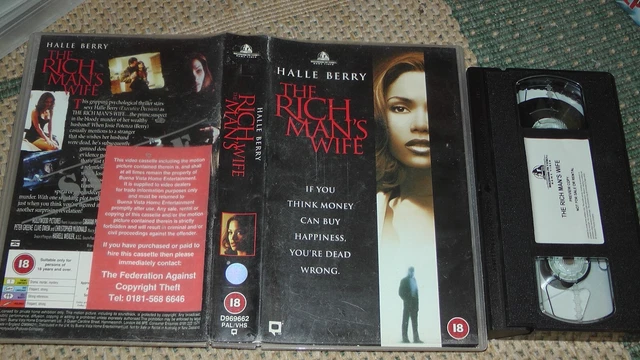 THE RICH MAN'S Wife VHS Video Big Box Timecode Sample Dealer Tape ...