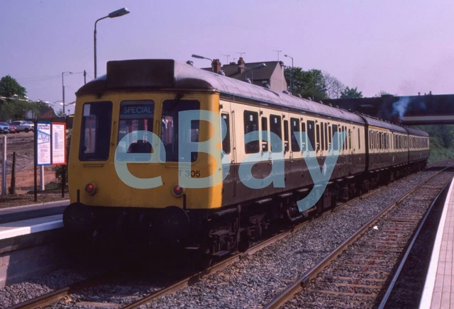 35MM RAILWAY SLIDE of Class 117 DMU T305 @ Bedworth Copyright to Buyer £4.99 - PicClick UK