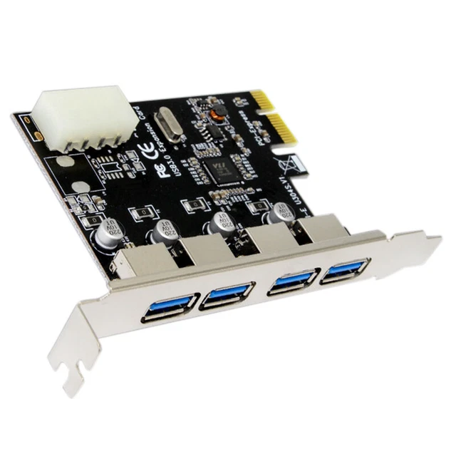 4-PORT PCI-E TO USB 3.0 PCI-E Express Expansion Card Adapter Hub VIA ...