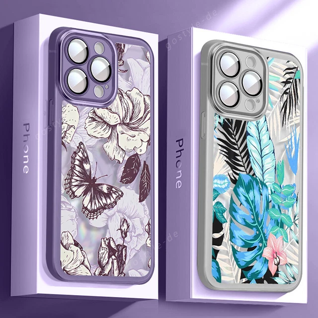 FOR IPHONE 15 Pro Max 14 13 12 11 Floral ShockProof Soft Clear Phone Case Cover $8.79 - PicClick AU