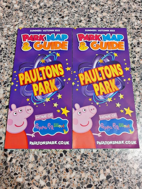 PAULTONS PARK MAP & Guide Peppa Pig World SUMMER/AUTUMN 2022 Halloween ...