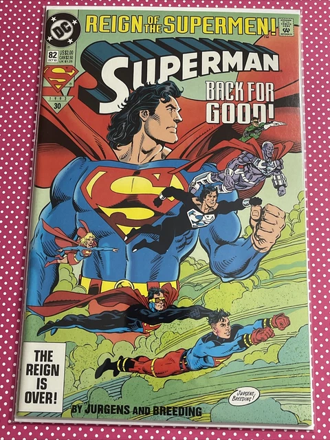 SUPERMAN #82 DAN JURGENS BRETT BREEDING 1993 DC COMICS RETURN REIGN OF ...