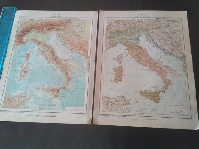 LOTTO CARTINE GEOGRAFICHE, ITALIA,PLANISFERIO,EUROPA,CONTINENTI EUR 30 ...