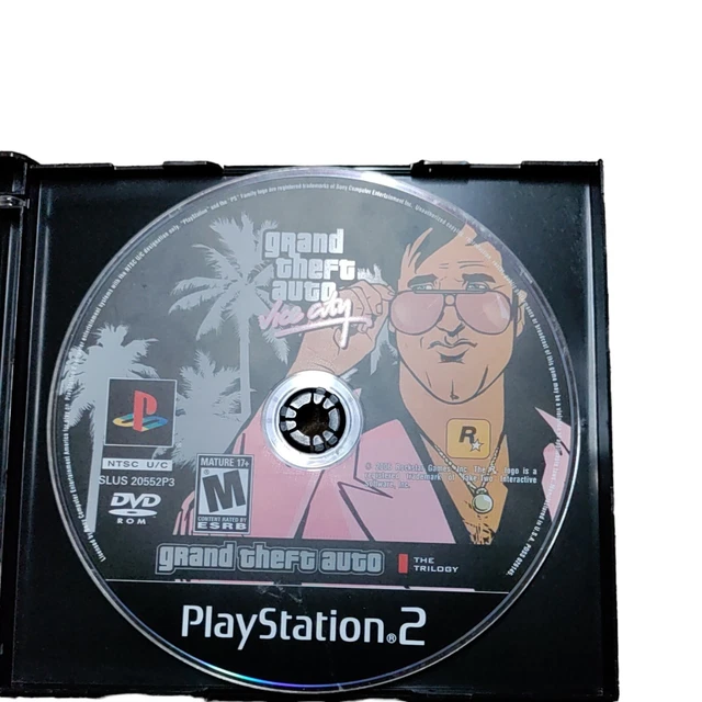 DISC ONLY- GRAND Theft Auto: Vice City Gta Black Label Ps2 Sony ...