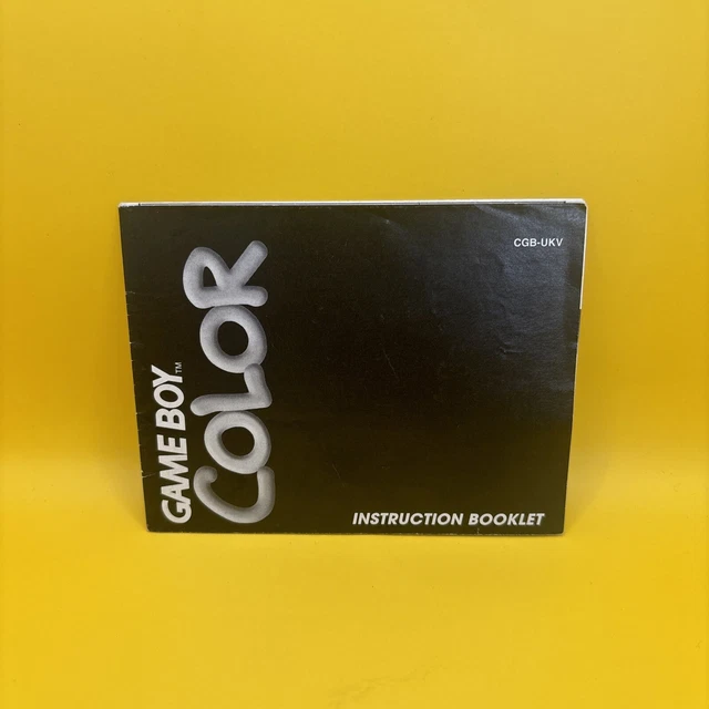 NINTENDO GAMEBOY COLOR Console Instruction Booklet Manual! CGB-UKV-1! £6.00 - PicClick UK
