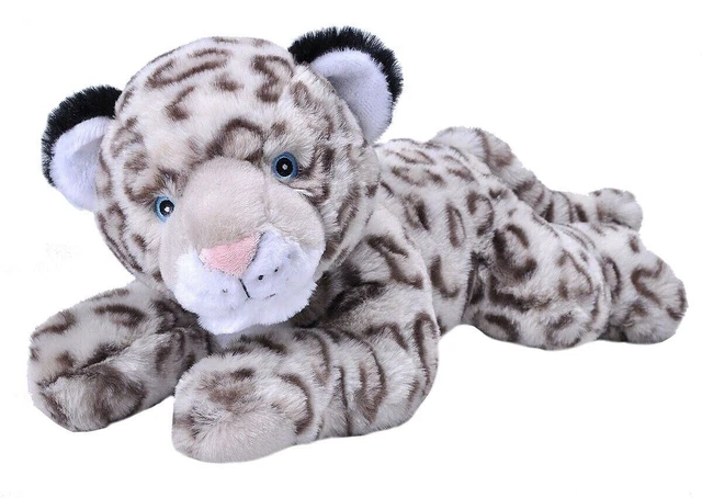 NEW SNOW LEOPARD Soft Teddy Bear Toy Wild Republic Ecokins Plush £8.99 ...