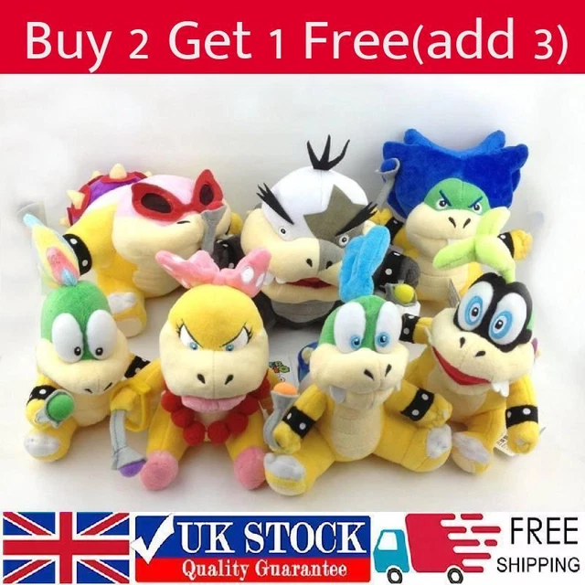 ABLE KOOPALINGS SUPER Mario Bros 7" Koopa Plush Toy Ideal Kids Gift Usa ...