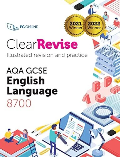 GCSE AQA ENGLISH Language: Illustrated Revision and Practice (ClearRevise AQA GC £9.85 - PicClick UK