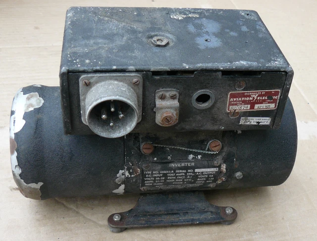 VERY RARE VINTAGE Rotary Inverter by the Bendix Aviation Corporation ...