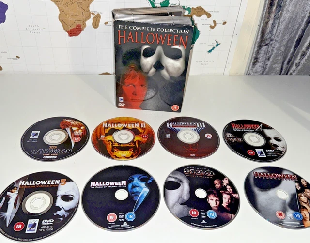HALLOWEEN THE COMPLETE Collection 8 Movie DVD Box Set Missing Slip Case ...