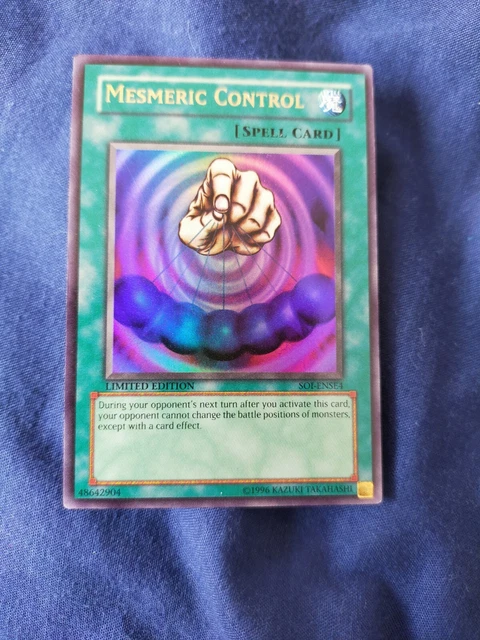 USED MESMERIC CONTROL (SOI) secret rare (Limited Edition) Yugioh card £ ...