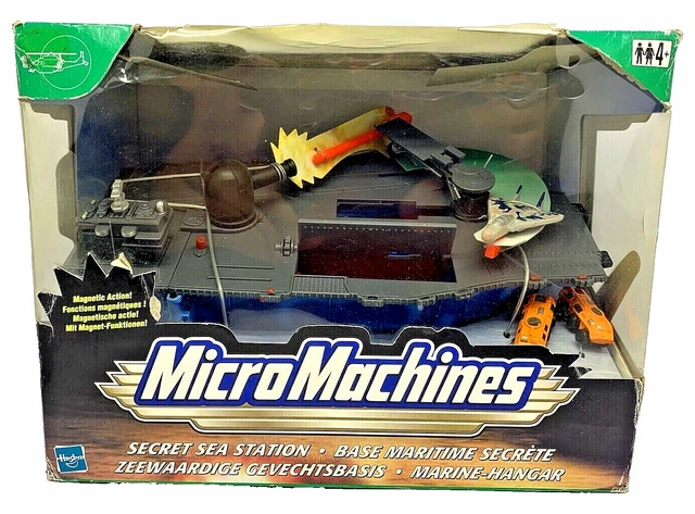 MICROMACHINES BASE SECRÈTE Maritime (porte avions) NEUF! (rare 2001 ...
