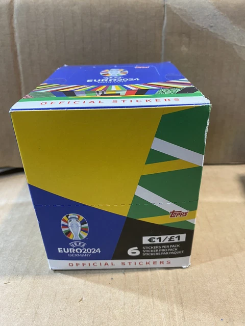 100 - UEFA Euro 2024 Germany Topps Official Sticker Packs Packets ...