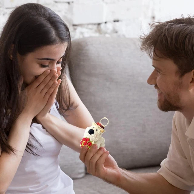 WEST HIGHLAND WHITE Terrier Scruffy Puppy Keychain Toy Plush Gift F9J0 ...