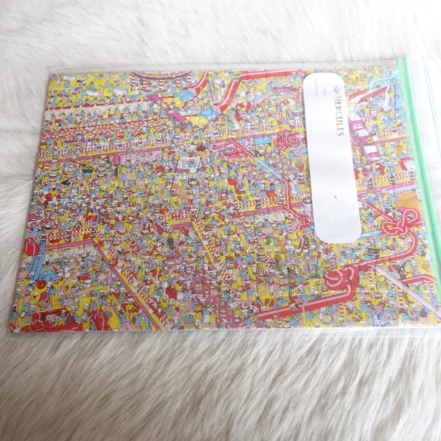 WHERES WALLY PUZZLE BEACH Puzzle Vtg Wheres Wally Puzzle Look and Find ...