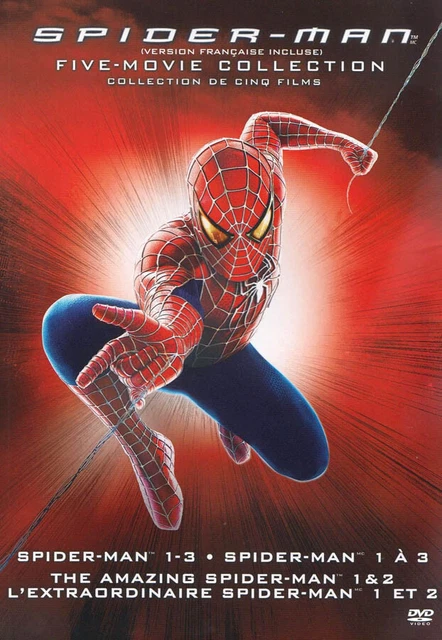 SPIDER-MAN: FIVE MOVIE Collection (Spider-Man 1-3 / The Amazing Spider ...