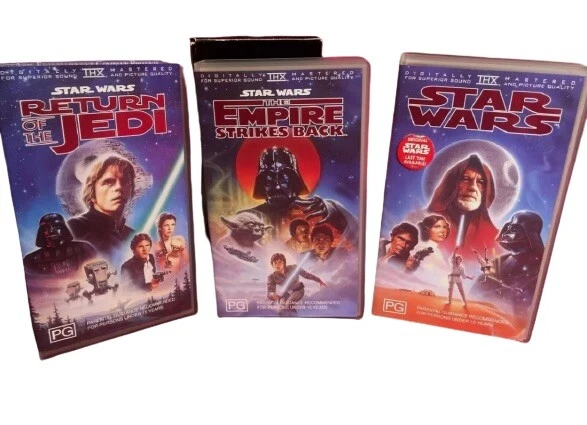 STAR WARS TRILOGY 1995 Vhs Box Set Vhs Cassettes X 3 £28.82 - PicClick UK