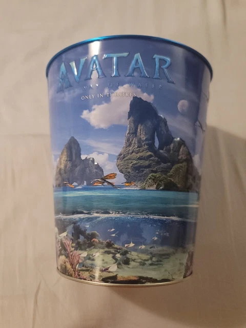 CINEMARK 2022 AVATAR: The Way of Water Embossed Tin Popcorn Bucket NEW ...