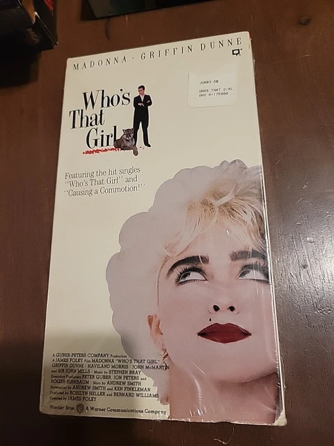 WHO'S THAT GIRL (VHS, 1987) Drama Madonna Warner 11758, ORIGINAL ...