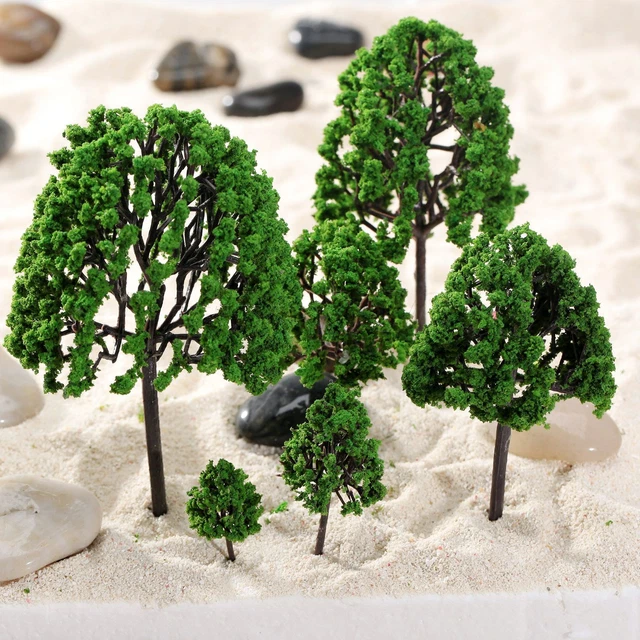 11PCS ASSORTED TREE Model Train Park Railway Diorama Scenery Layout O ...