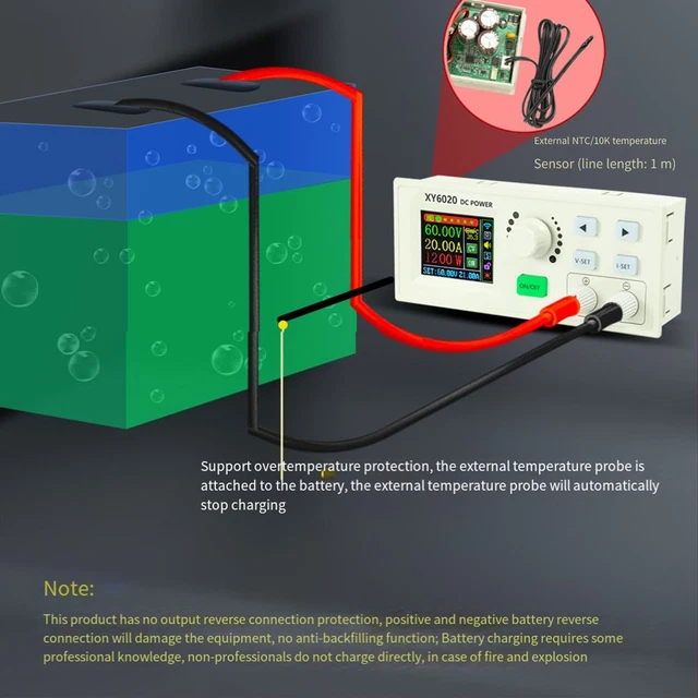 20A 1200W CNC Power Supply Real Time Communication XY6020 Stepdown ...
