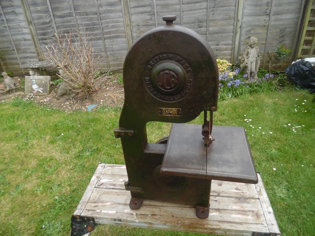 VINTAGE JCB CAST Iron Band Saw Table 11" x 11" £162.00 - PicClick UK
