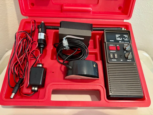 MIDLAND READY RESCUE II 40-Channel CB Radio Model 77-911B w/ Case ...